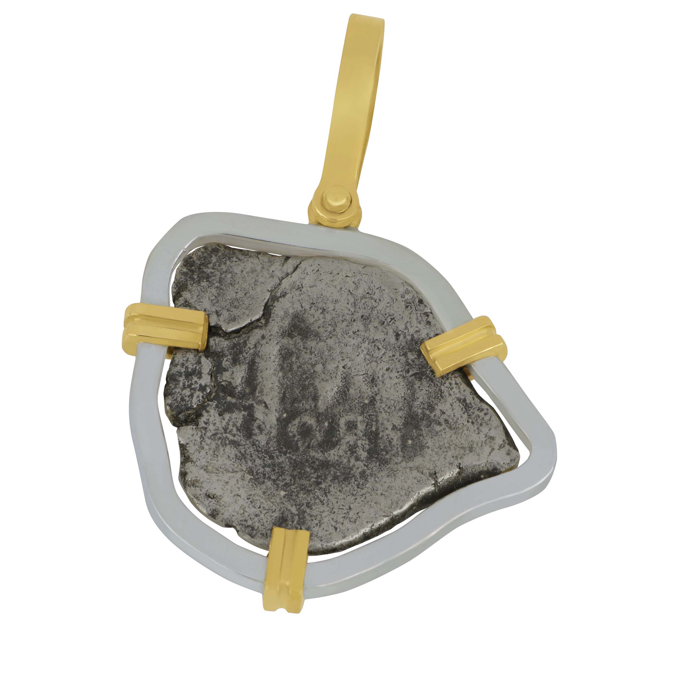 ANT/HH SS/14Y 1 REALE COB 3.3G SPANISH COIN PND – Congress Jewelers